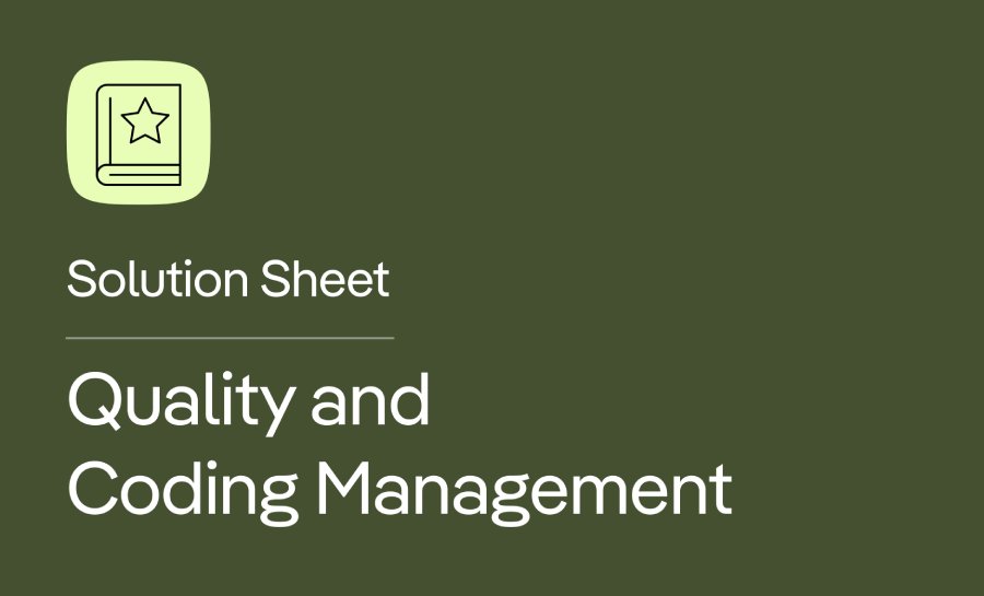 Quality and Coding Management Solution Sheet | PointClickCare